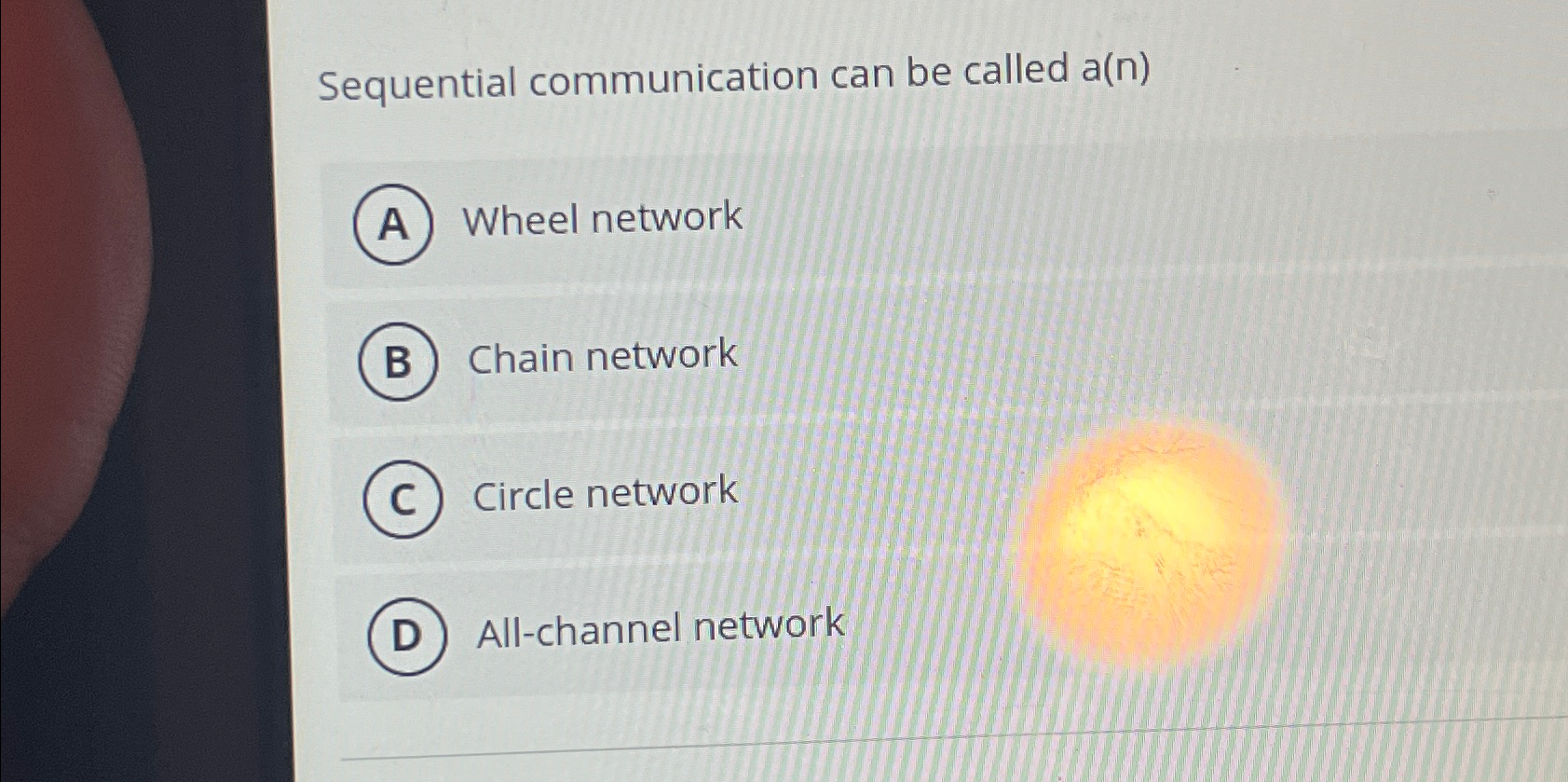 Solved Sequential communication can be called a(n)Wheel | Chegg.com