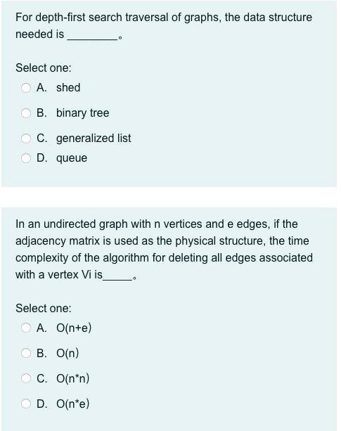 Solved A directed graph with n vertices and e arcs, using | Chegg.com