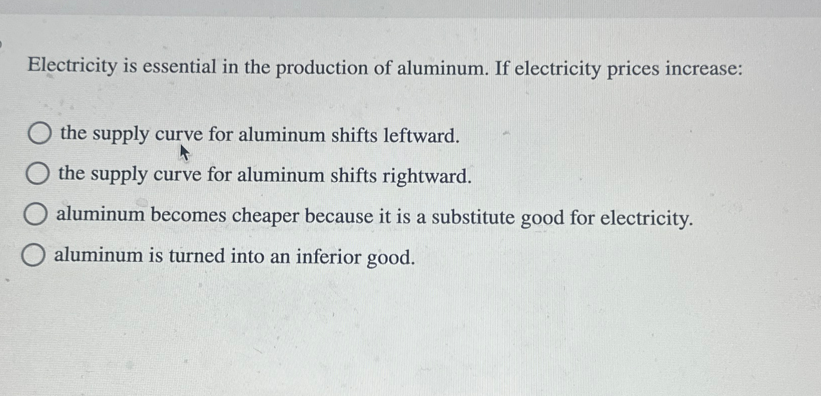 Solved Electricity is essential in the production of | Chegg.com