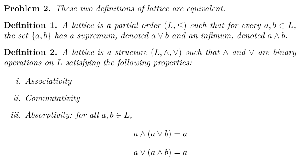 Solved Prove that the two definitions are equivalent. I will | Chegg.com