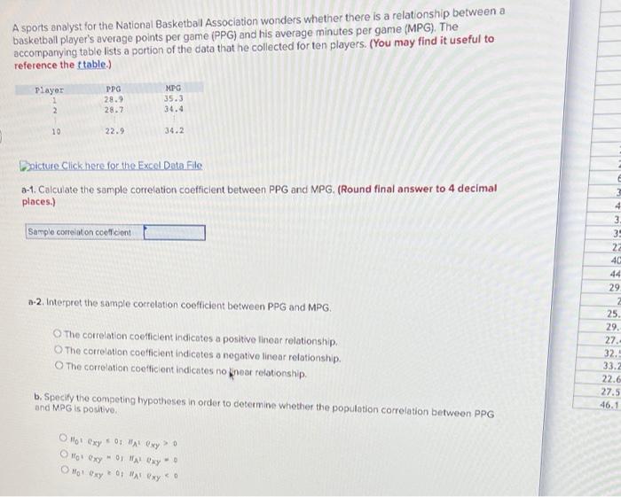 Solved A Sports Analyst For The National Basketball