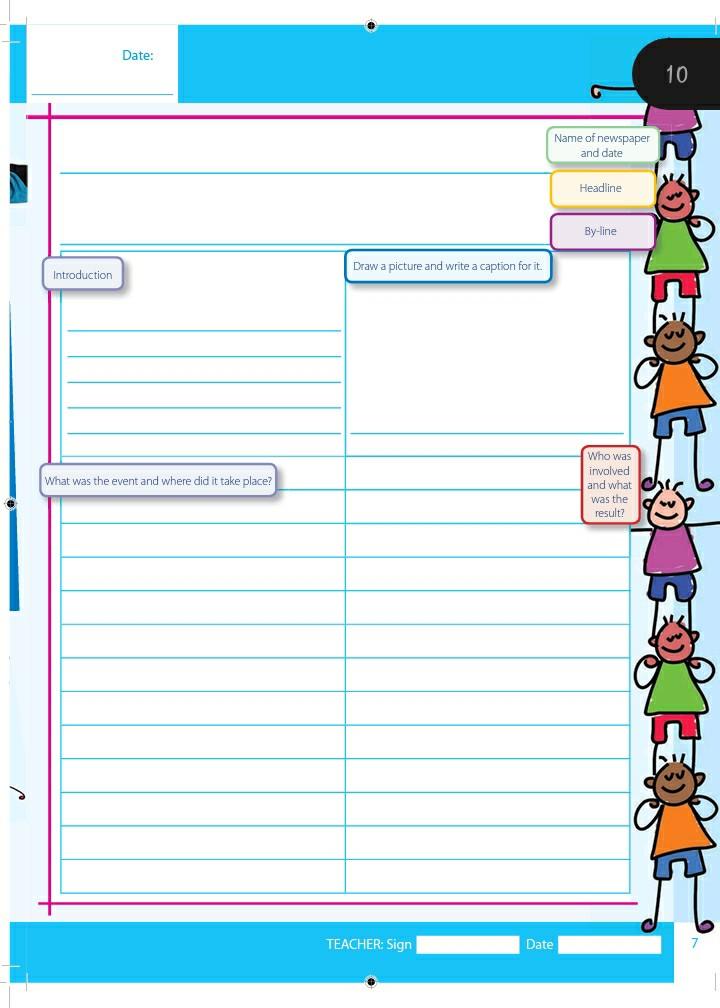 3 Writing a newspaper article Term 1 - Week 1-2 Plan | Chegg.com