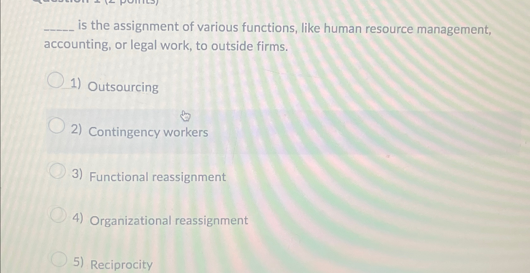 Solved is the assignment of various functions, like human | Chegg.com