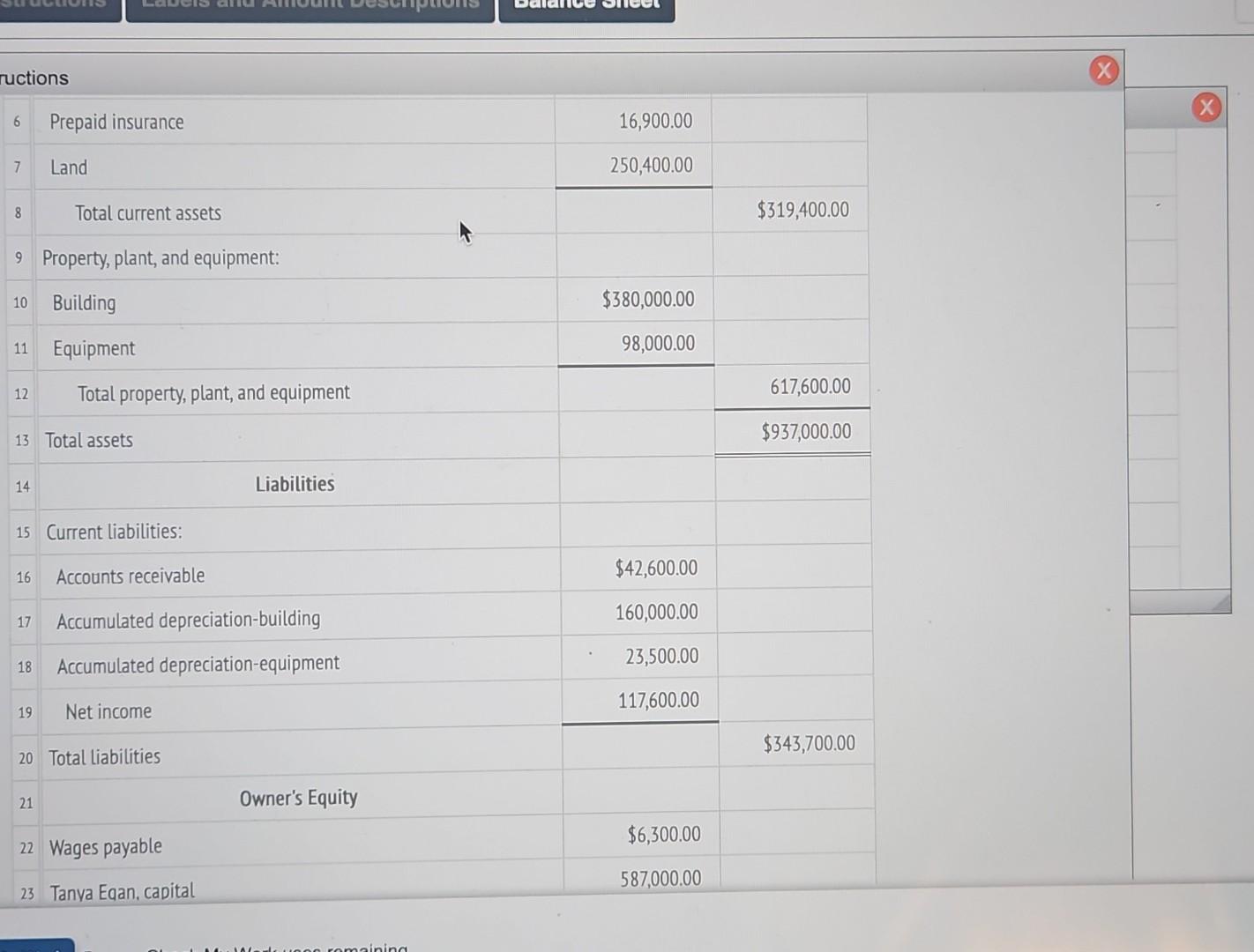 Solved The following balance sheet was prepared by Labyrinth | Chegg.com
