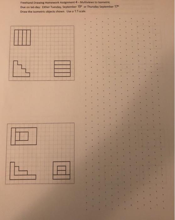Solved Freehand Drawing Homework Assignment 4 - Multiviews | Chegg.com Solved Freehand Drawing Homework Assignment 4 - Multiviews | Chegg.com