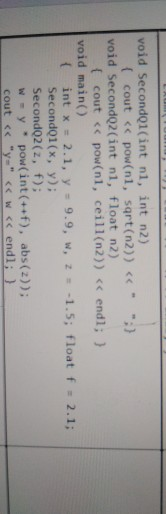 Solved LAU void SecondQ1(int n, int n2) { cout