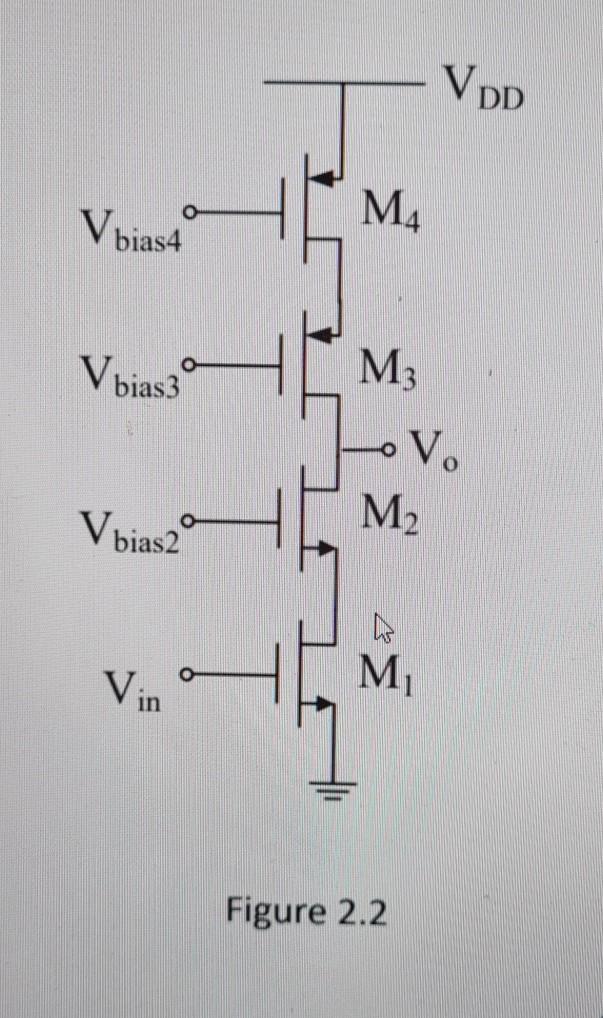 Solved Question 2 (1 point) For the cascode amplifier, | Chegg.com