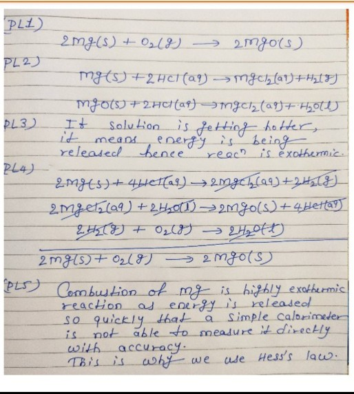Analysis: Do the following analysis for Mg and HCl | Chegg.com