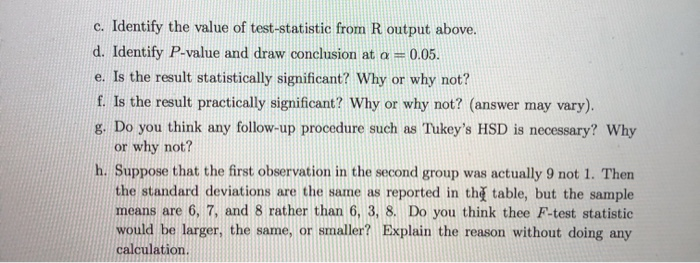 Solved • Problem 4 : The following R commands and outputs | Chegg.com