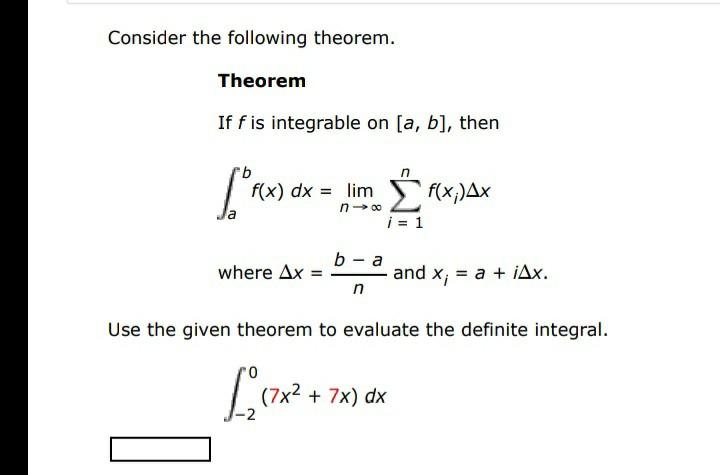Solved Consider the following theorem. Theorem If f is | Chegg.com