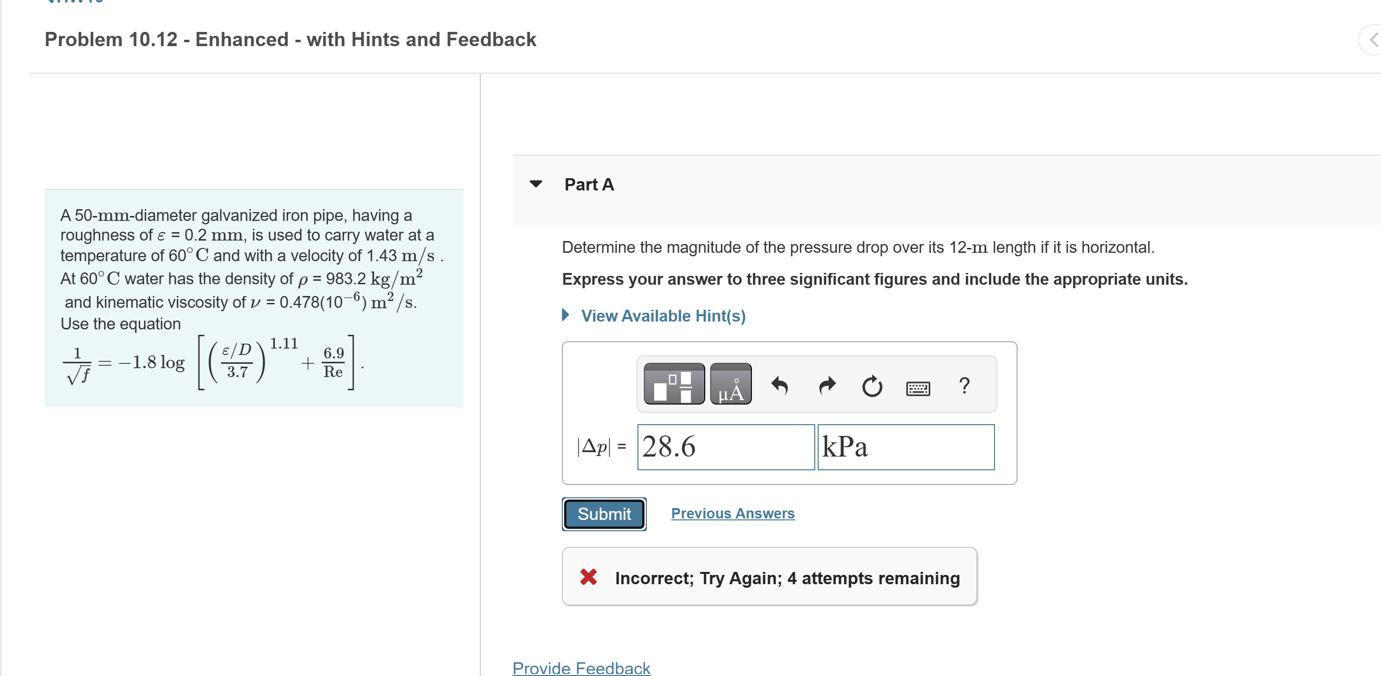 Solved Problem 10.12 - ﻿Enhanced - ﻿with Hints and | Chegg.com