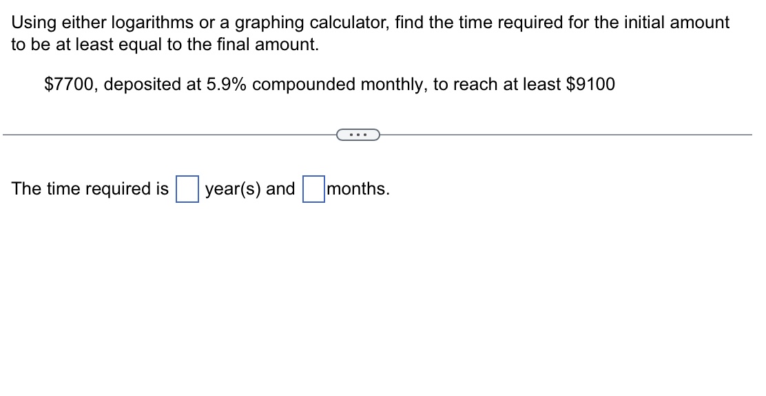 Solved Using either logarithms or a graphing calculator, | Chegg.com