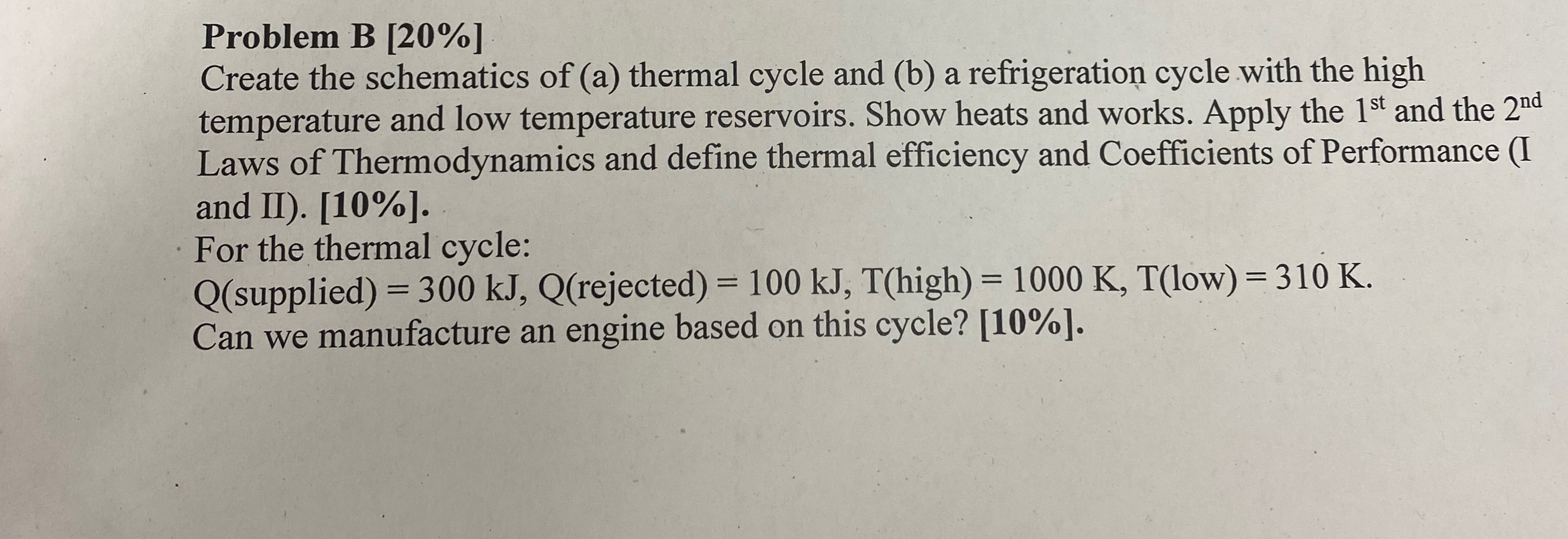 Solved Problem B [20%]Create the schematics of (a) ﻿thermal | Chegg.com