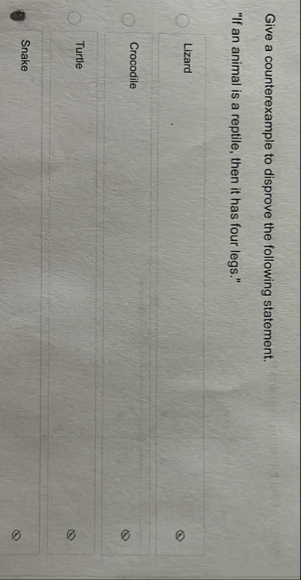 Solved Give a counterexample to disprove the following | Chegg.com