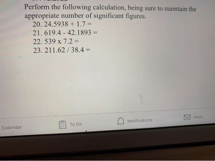 Solved Perform the following calculation, being sure to | Chegg.com Solved Perform the following calculation, being sure to | Chegg.com