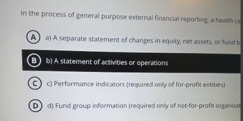 Solved In the process of general purpose external financial | Chegg.com