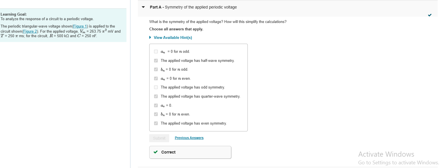 Solved Learning Goal:To ﻿analyze the response of ﻿a circuit | Chegg.com
