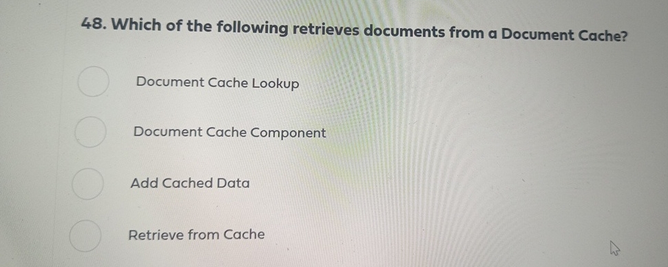 Solved Which of the following retrieves documents from a | Chegg.com