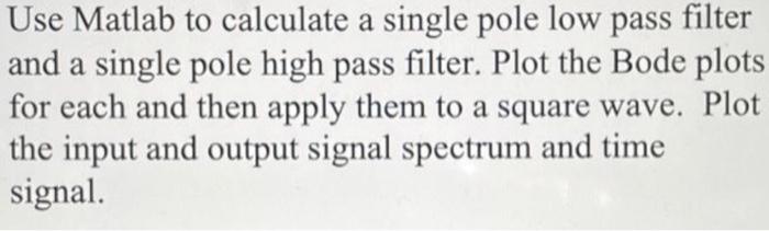 Solved Please dont use the Bode function/command as the | Chegg.com
