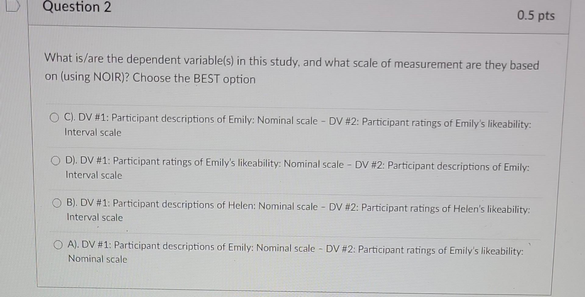 Solved Part One (Use the DataAnalysisFIU\#1EmilyFall.sav ↓ | Chegg.com