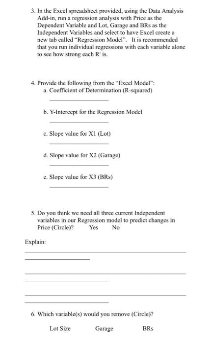 3. In the Excel spreadsheet provided, using the Data | Chegg.com