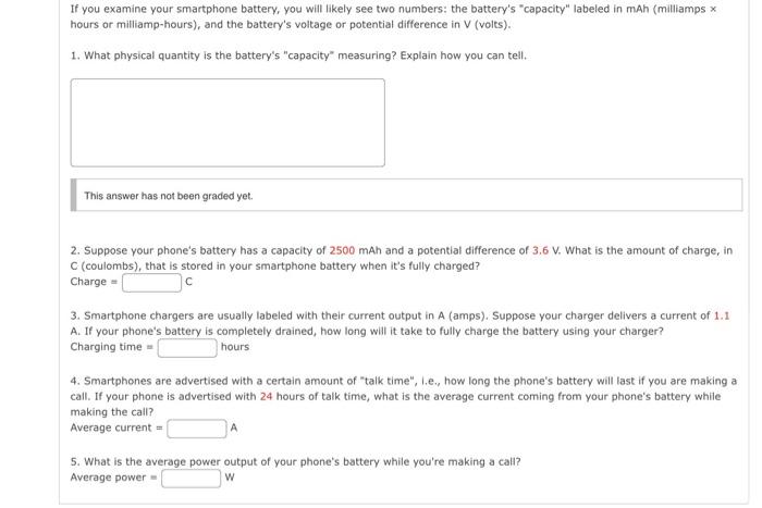 Solved If you examine your smartphone battery, you will | Chegg.com