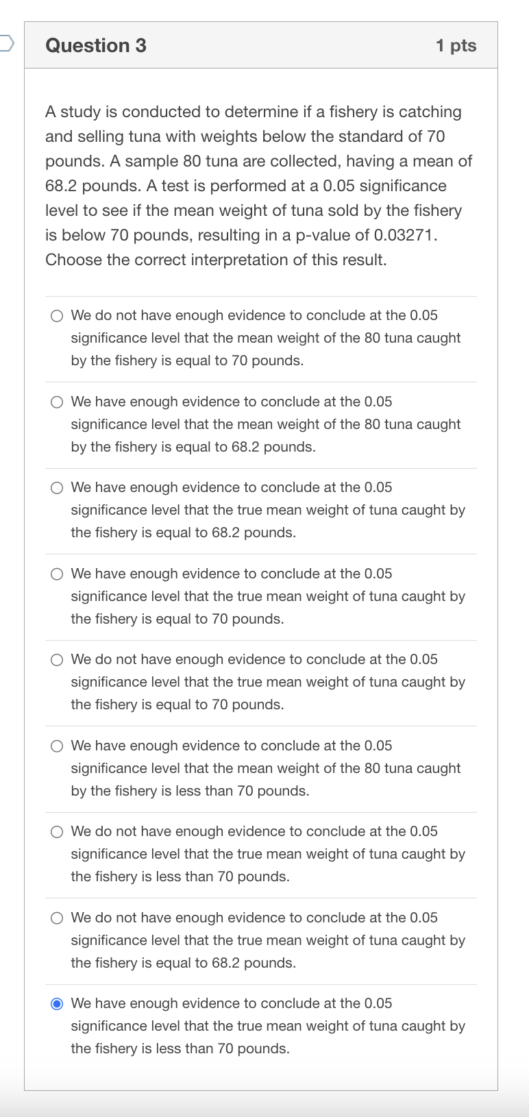 Solved Question 3A study is conducted to determine if a | Chegg.com