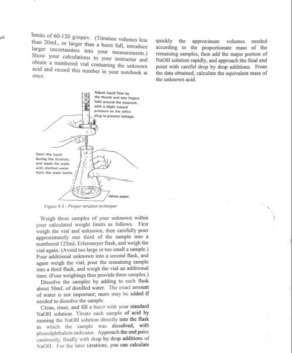 Solved level of the liquid in the buret to (or slightly | Chegg.com
