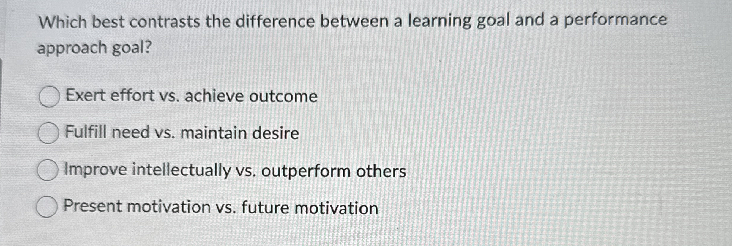 Solved Which best contrasts the difference between a | Chegg.com