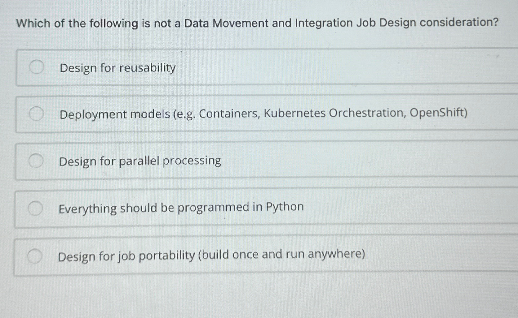 Solved Which of the following is not a Data Movement and | Chegg.com