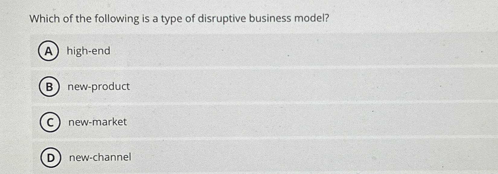 Solved Which of the following is a type of disruptive | Chegg.com