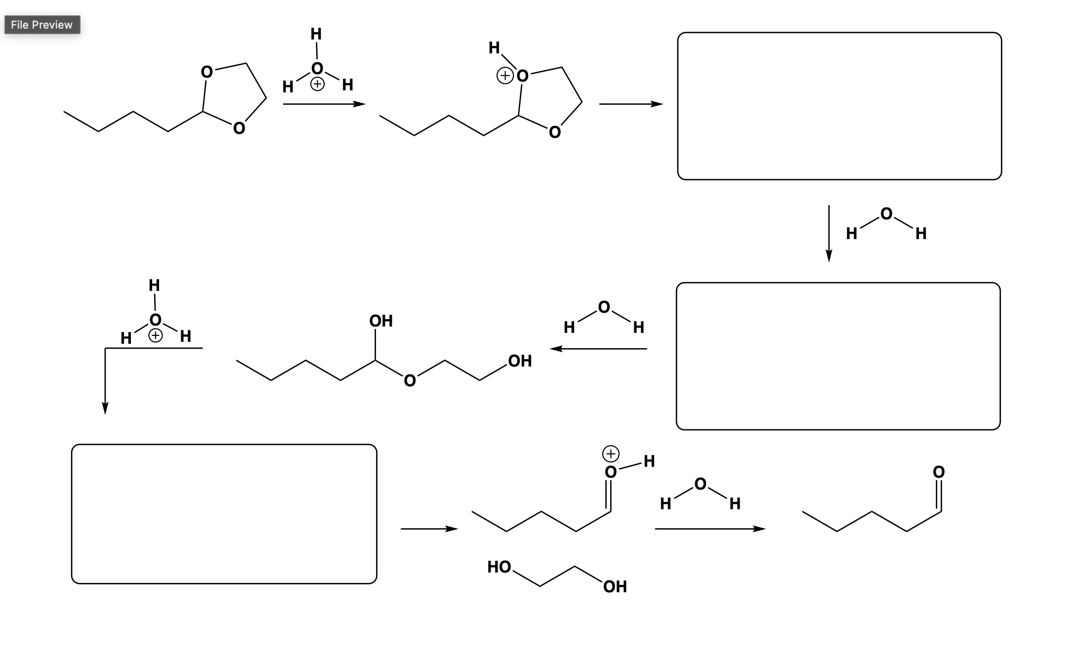 Solved Solve the blanks in ﻿this mechanism | Chegg.com