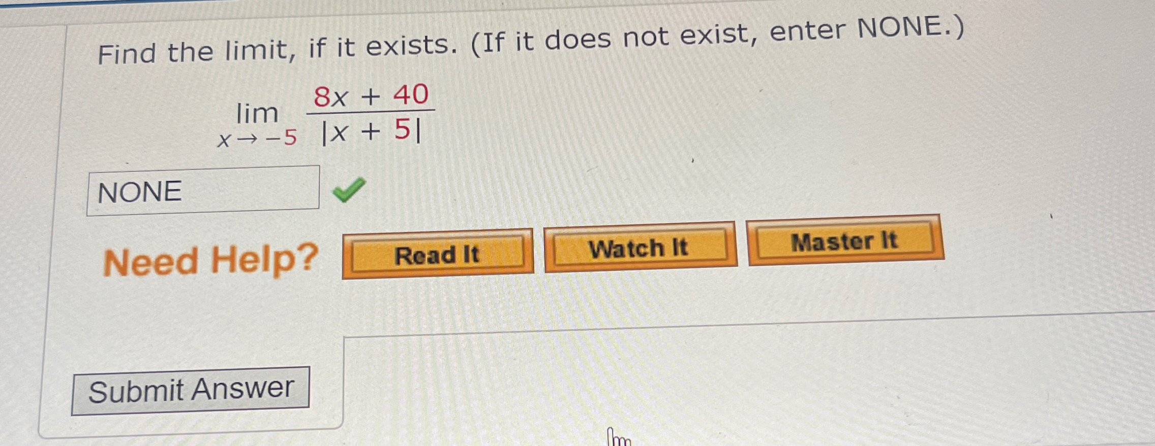Solved Find the limit, ﻿if it exists. (If it does not exist, | Chegg.com