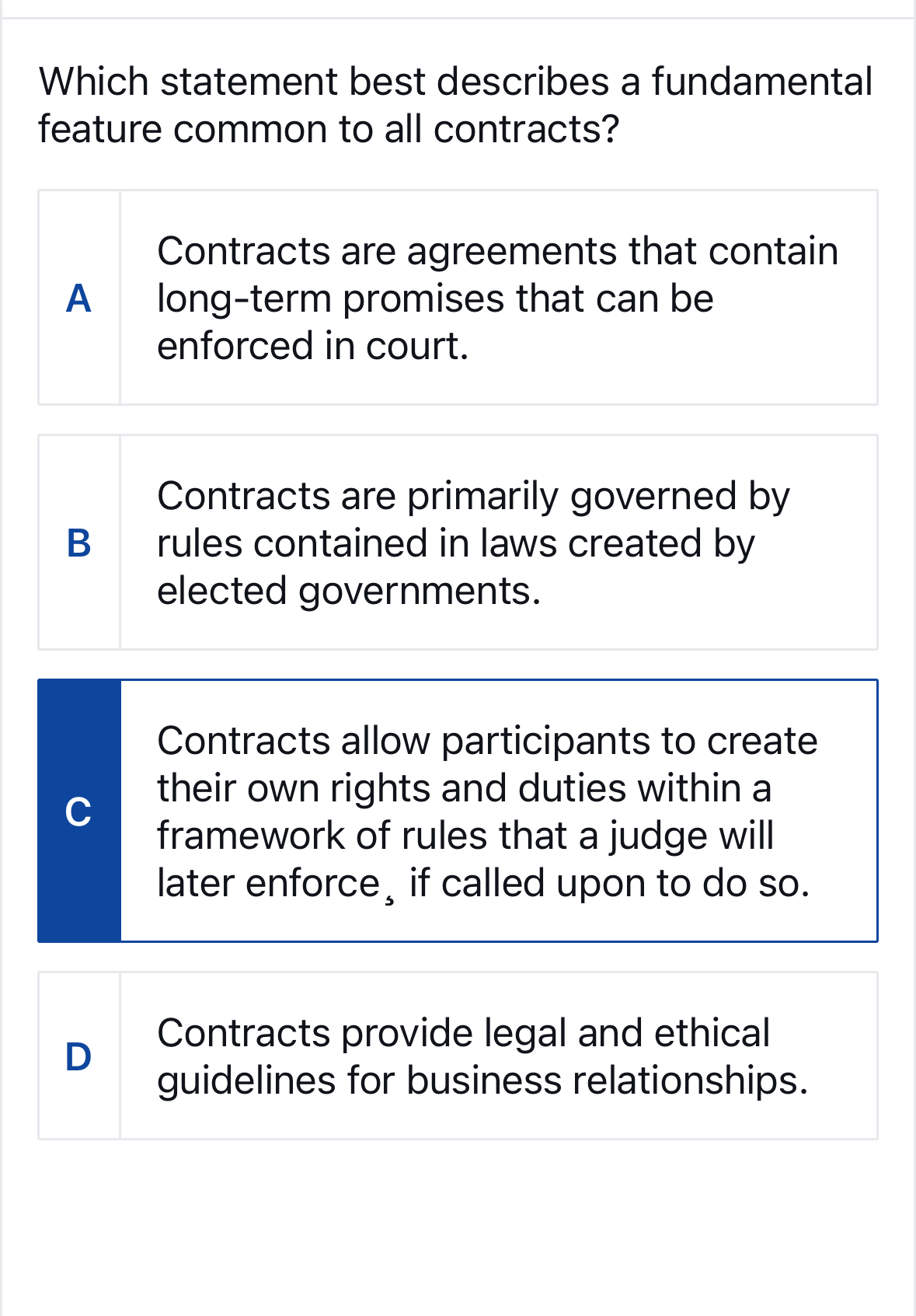 Solved Which statement best describes a fundamental feature | Chegg.com