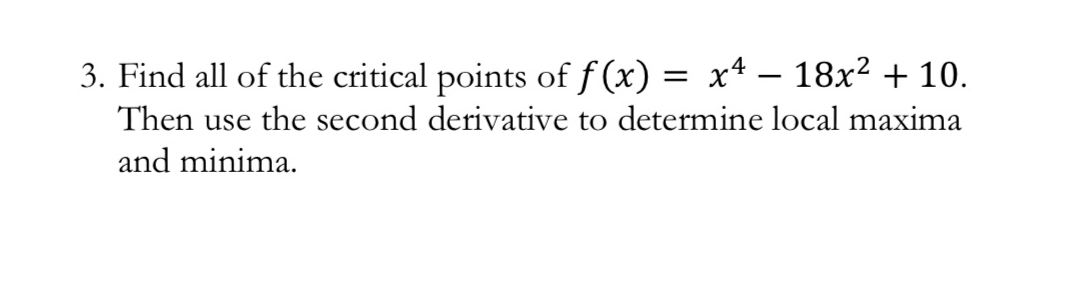 Solved Find all of the critical points of | Chegg.com