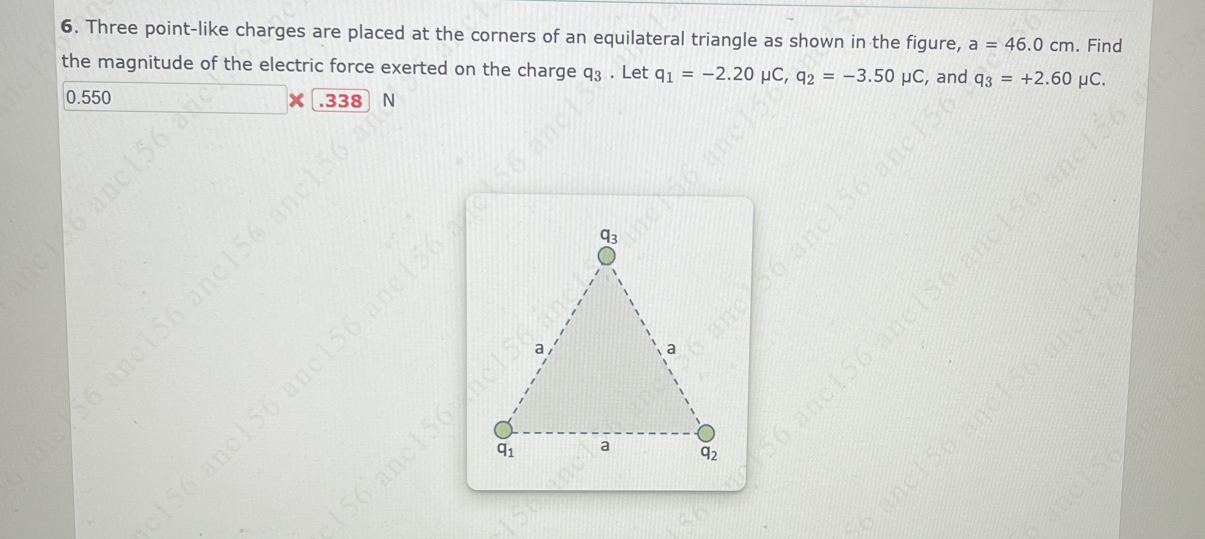 Solved Three point-like charges are placed at the corners of | Chegg.com