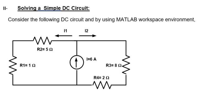 Solved II- Solving a Simple DC Circuit: Consider the | Chegg.com