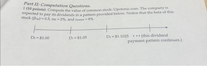 Solved Part H: Computation Questions. 1 (10 points). Compute | Chegg.com