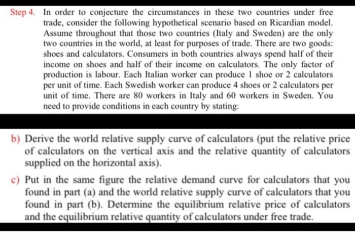Solved part a is relative demand curve of calculatorsi would | Chegg.com