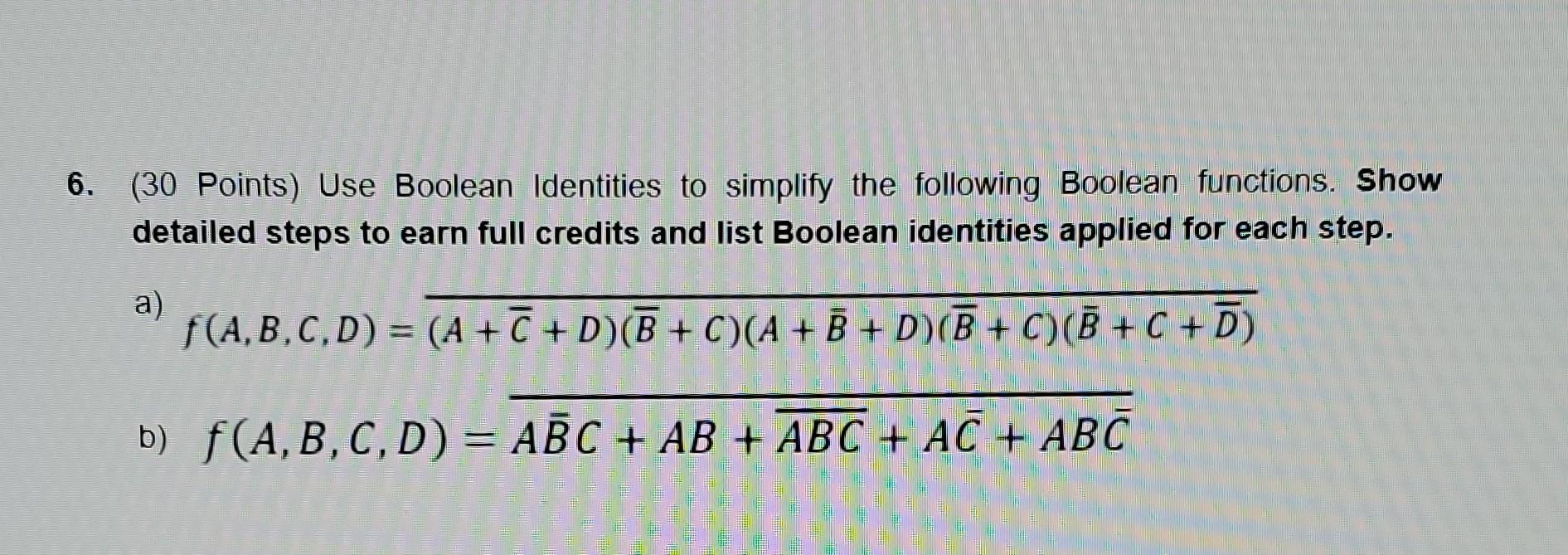 Solved 1. (10 points) Construct true tables for the | Chegg.com
