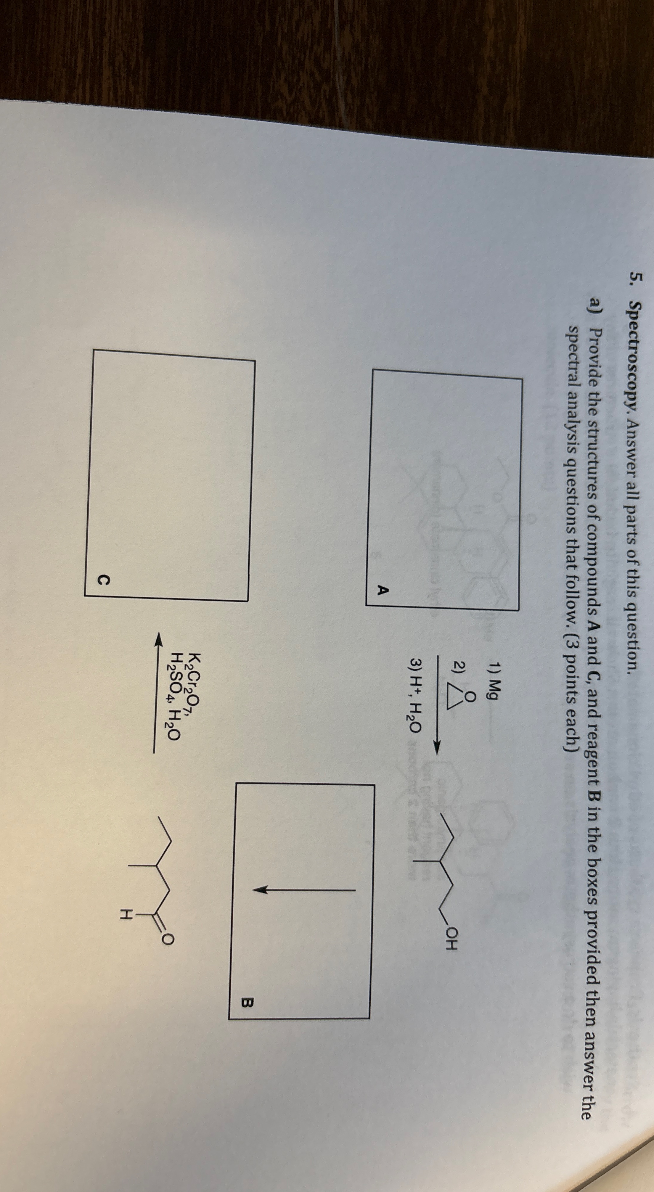 Solved Spectroscopy. Answer all parts of this question.a) | Chegg.com