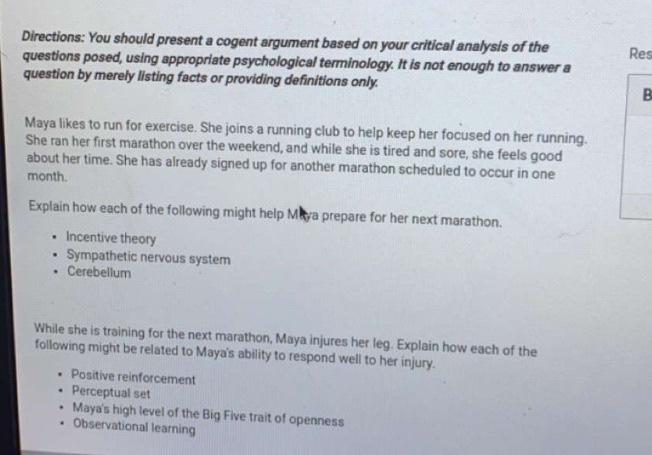 Solved Directions: You should present a cogent argument | Chegg.com