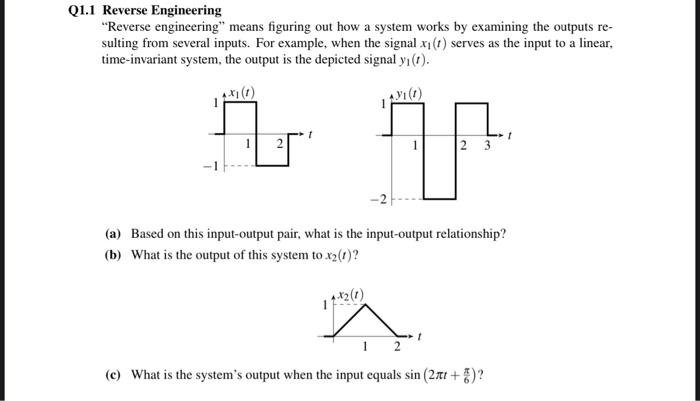 Solved 11 Reverse Engineering Reverse Engineering Means 