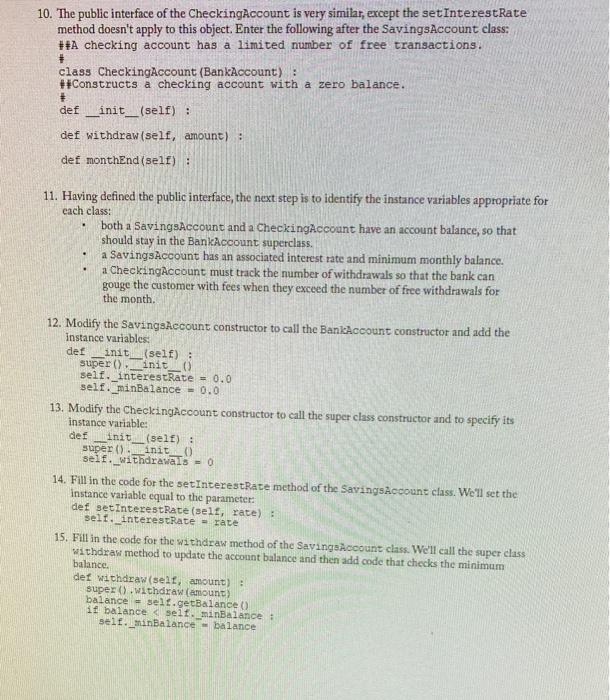 Solved Inheritance In last week's lab, we implemented and | Chegg.com