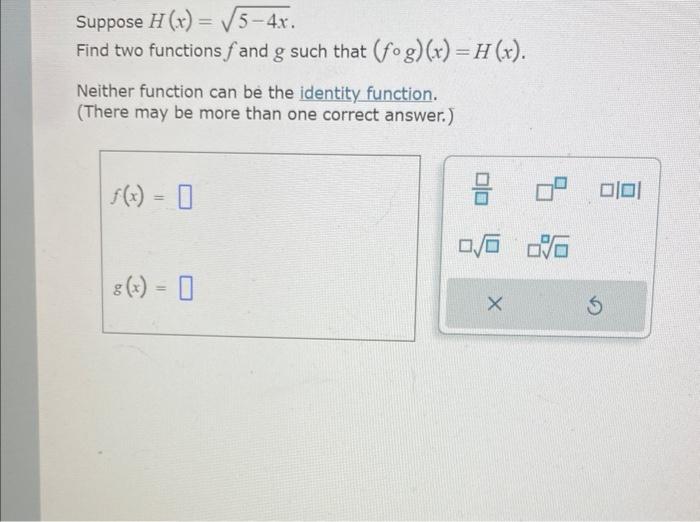 Solved Suppose that the functions f and g are defined as | Chegg.com