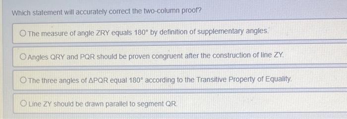 Solved Below is a two-column proof incorrectly proving that | Chegg.com