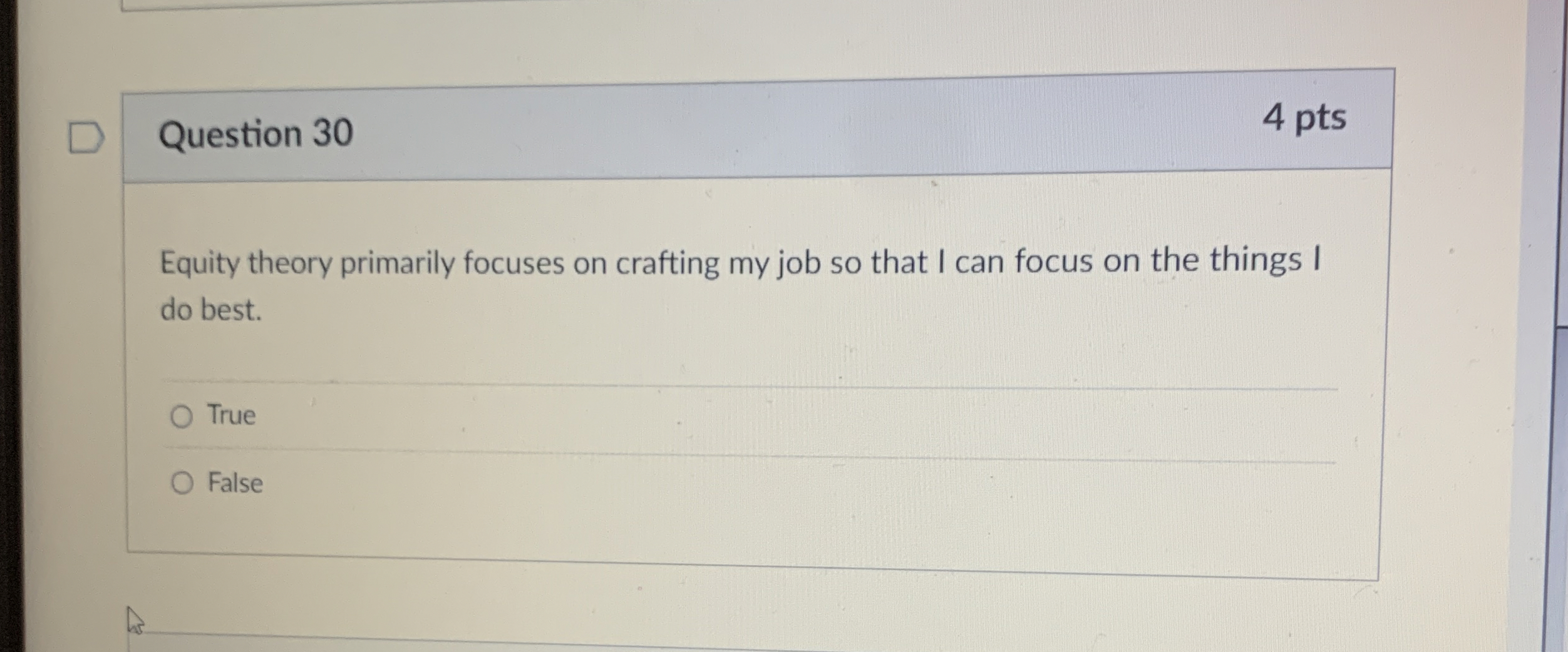 Solved Question 30Equity theory primarily focuses on | Chegg.com