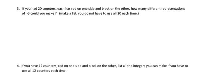 Solved If you had 20 counters , each has red on one side and | Chegg.com