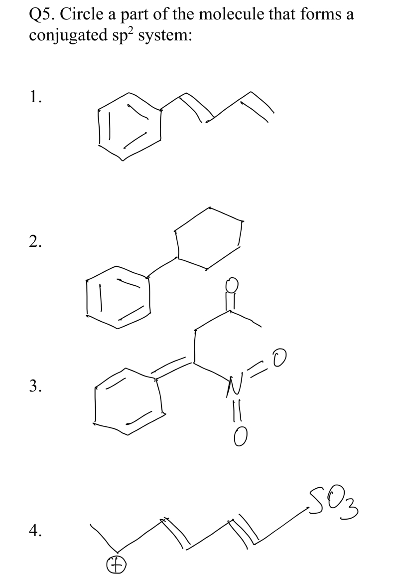 Solved Q5. ﻿Circle a part of the molecule that forms a | Chegg.com