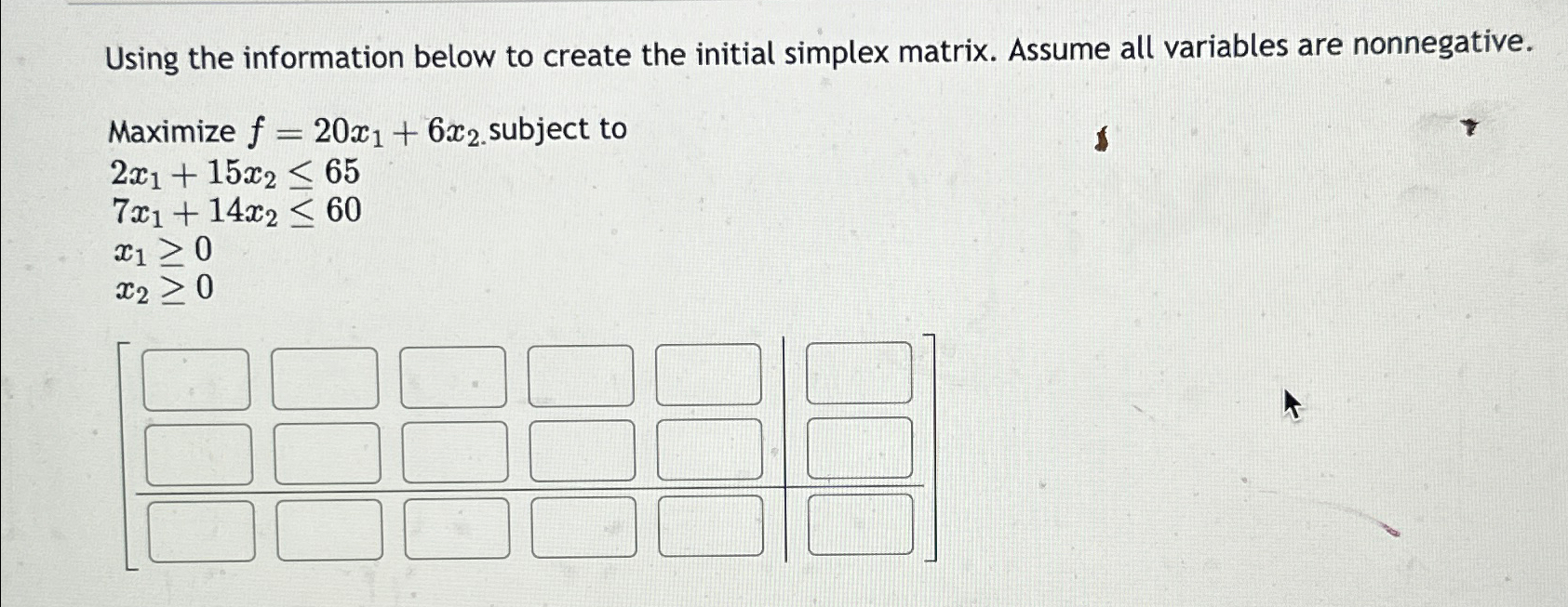 Solved Using the information below to create the initial | Chegg.com
